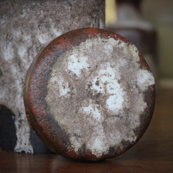 Ruscha West German Lidded Cannister with Vulcano Glaze by Otto Gerharz ...
