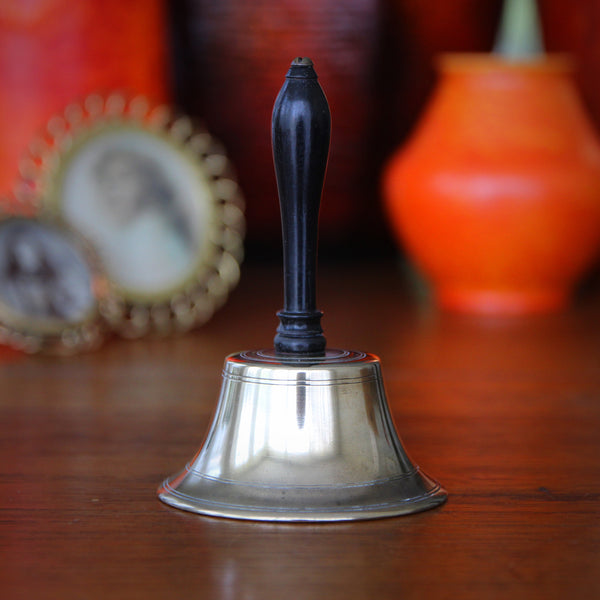 Edwardian English Bronze Tea Bell with Turned Ebonywood Handle – LEO ...