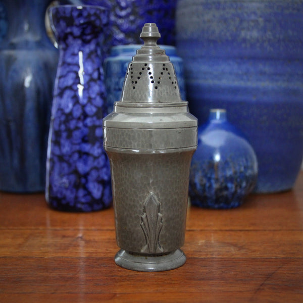 English Arts & Crafts Hand-Hammered Pewter Sugar Caster – LEO Design, Ltd.